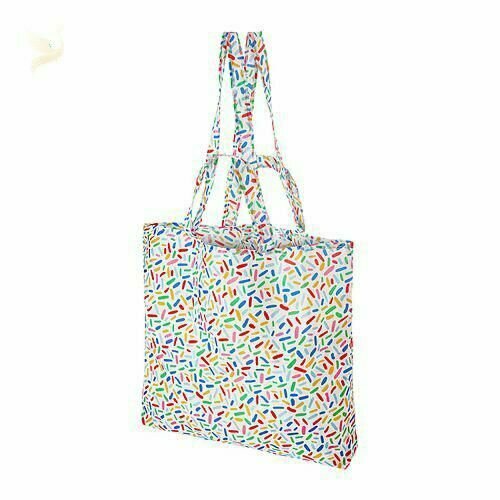 Сумка переноска IKEA SKYNKE, 45x36 см, цвет чёрно-белый, 1 шт.