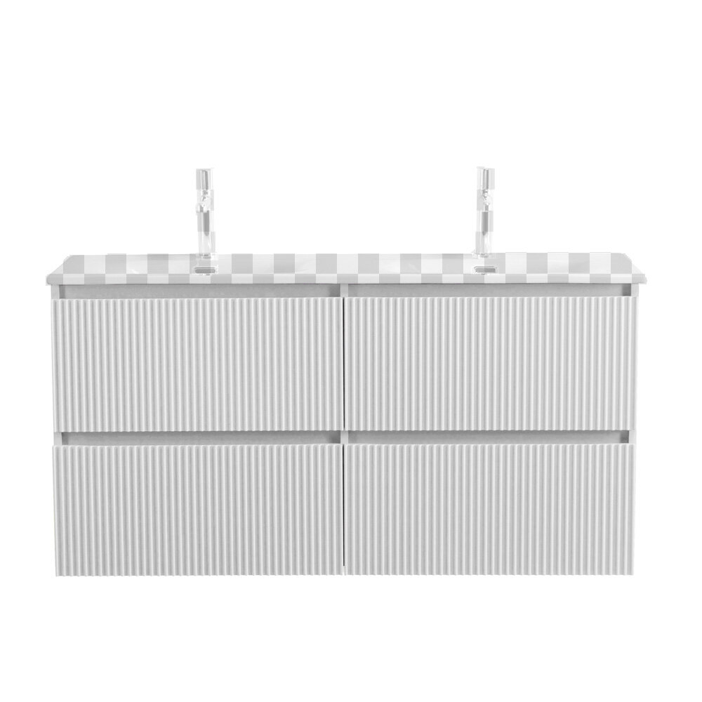 Тумба под раковину BelBagno UNO 120 UNO-1200-4C-SO-BO Bianco Opaco