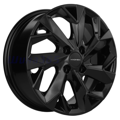 Литой колесный диск Khomen Wheels KHW1508 (Nexia) 6x15/4x100 ET45 D56,6 Black