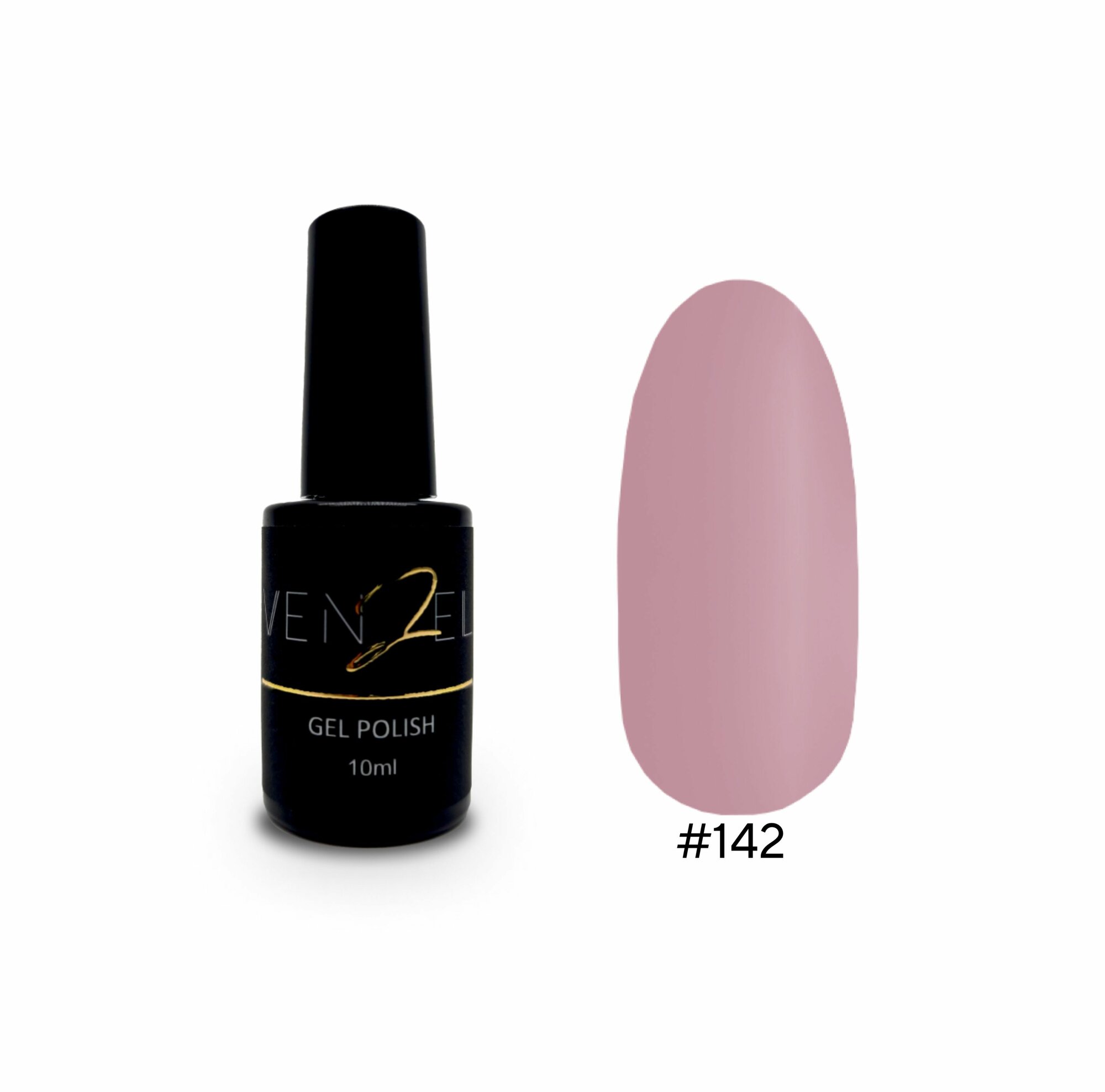Venzel-142 нюдовый гель-лак для ногтей нюдовый плотный 10ml