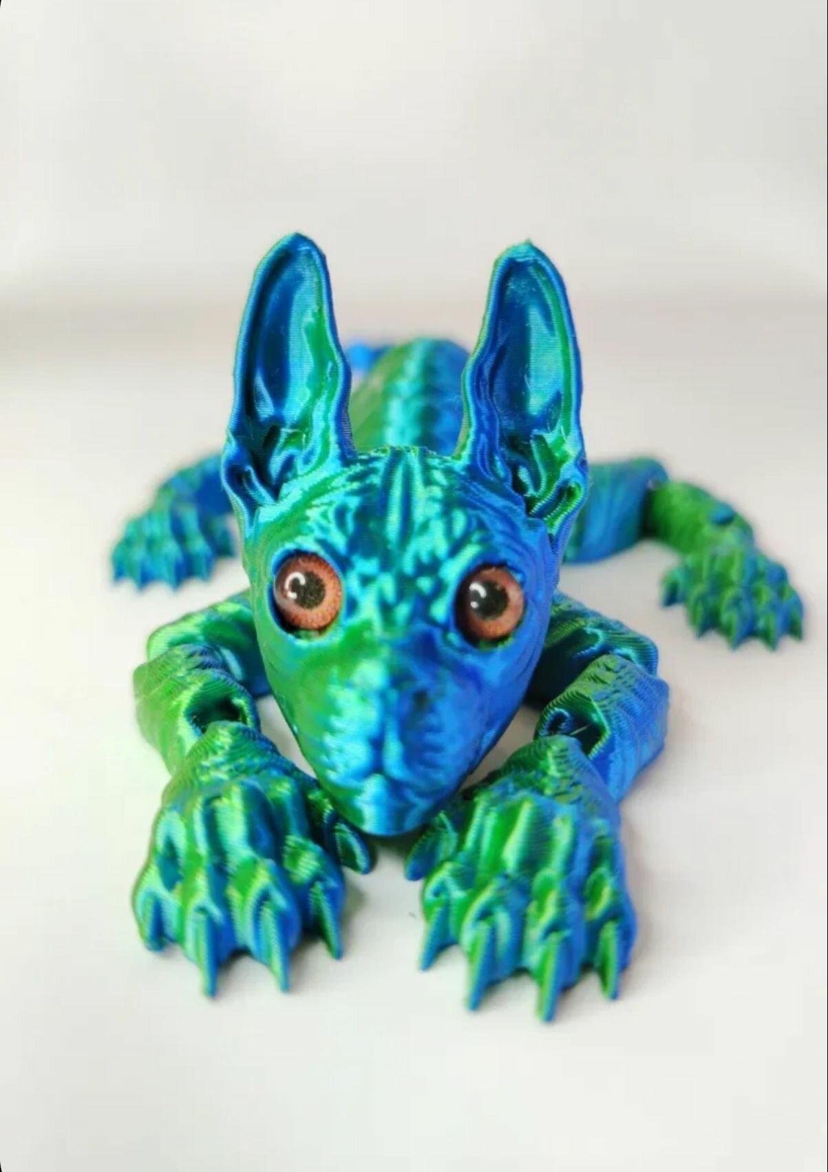 Кот Сфинкс подвижный 30 см игрушка антистресс 3D печать