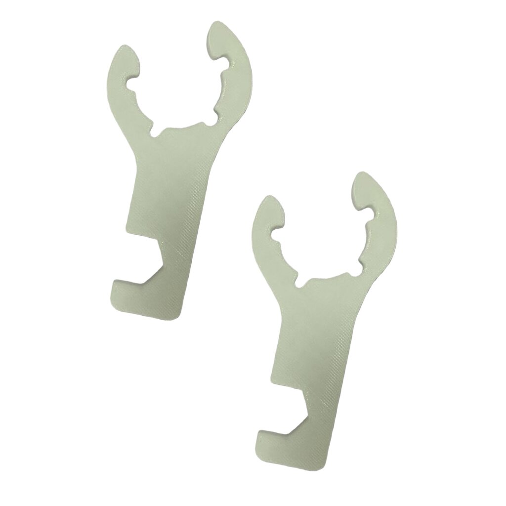 2 гаечных ключа для газовых баллонов-белый