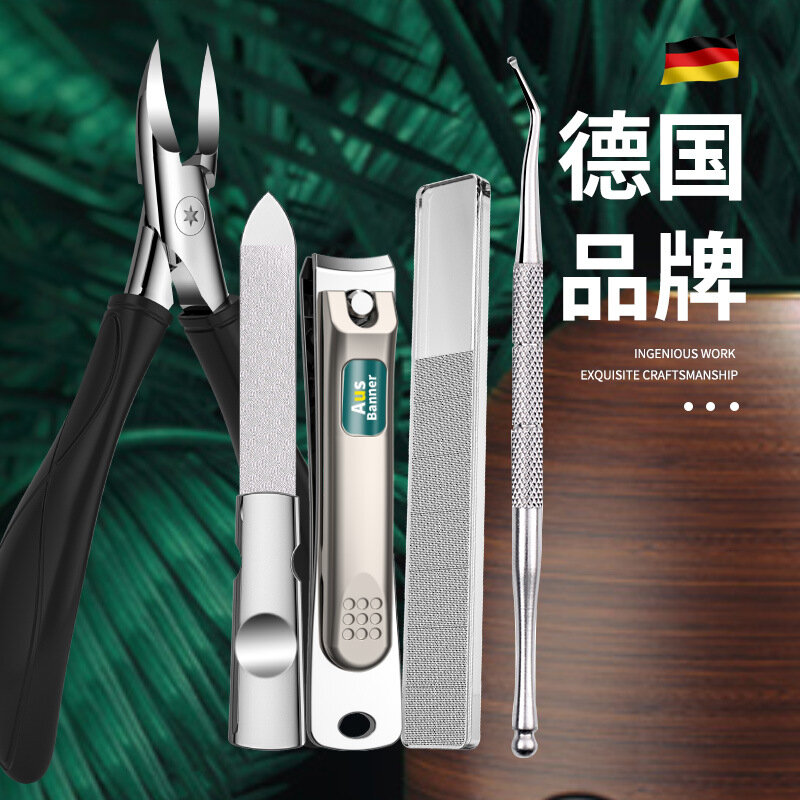 Специальные ножницы Zhuoqi для вросших ногтей, оригинальные кусачки для ногтей, домашние остроконечные плоскогубцы, инструмент для педикюра, оптовая продажа