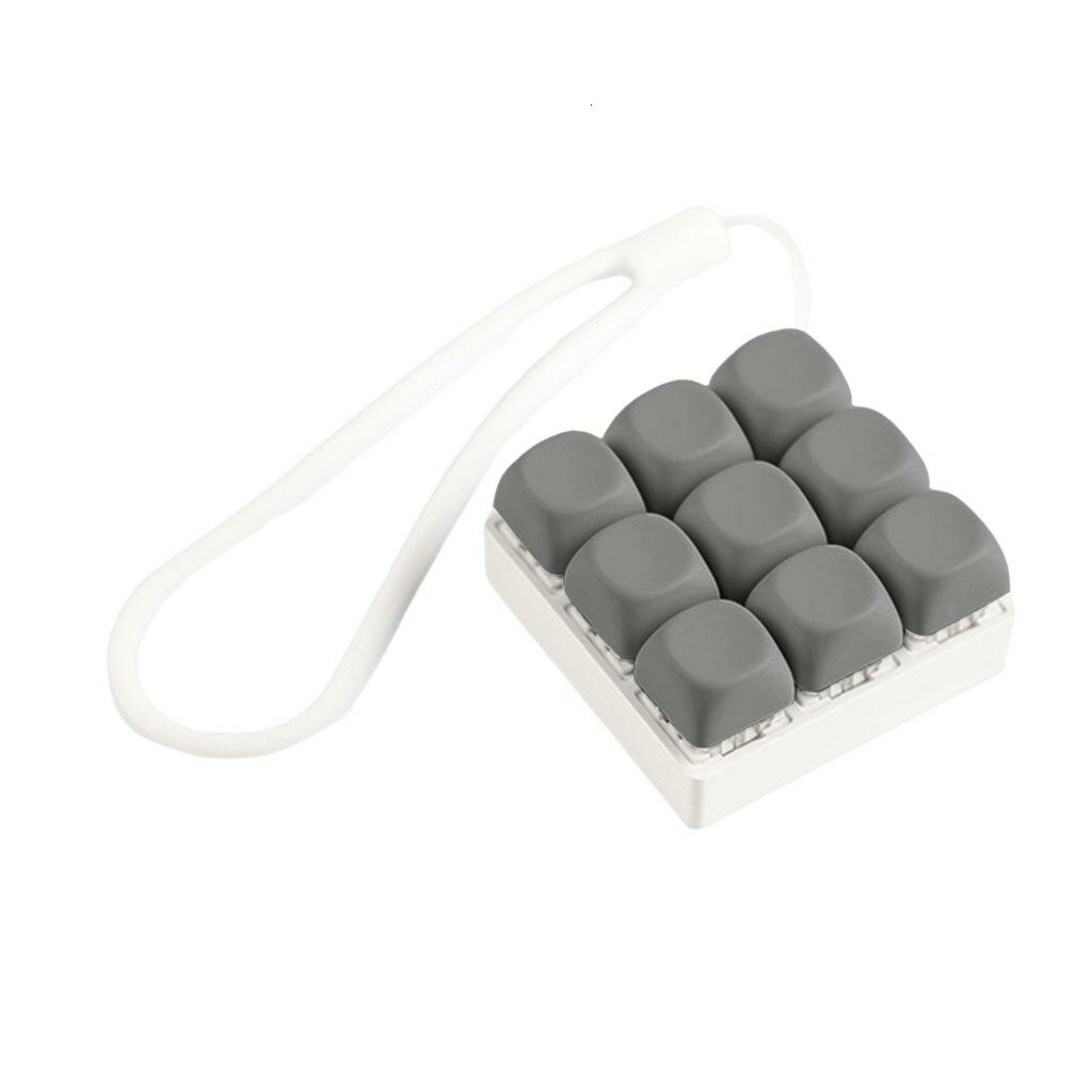 9-клавишный тестер кейкапов для механической клавиатуры, Серый