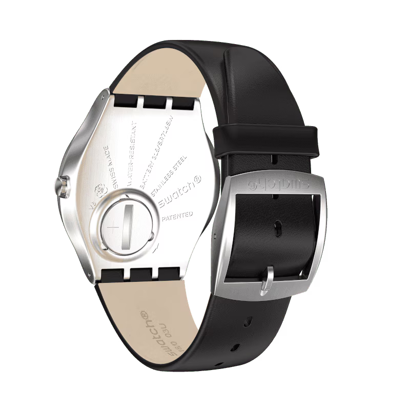 Наручные часы Swatch, красный, черный, серебряный — фото 1