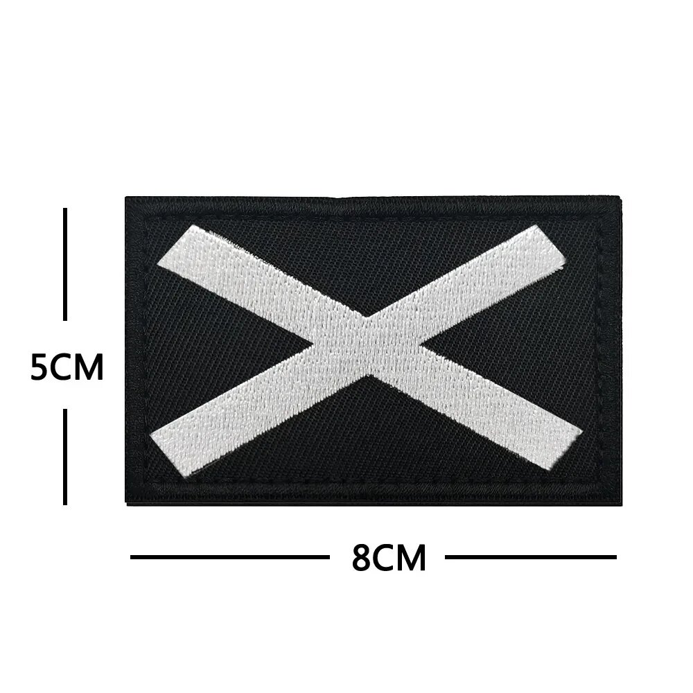 Черный патч с крестом 8x5 см, Z3-V01708-7 TFDX-4