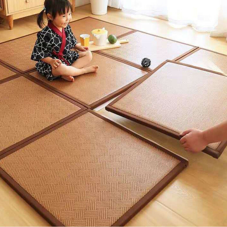 Индивидуальный японский татами мат, матрас из кокосовой пальмы, мат для балкона, мат для окна, мат для ползания, домашний нескользящий напольный мат, сидячий мат