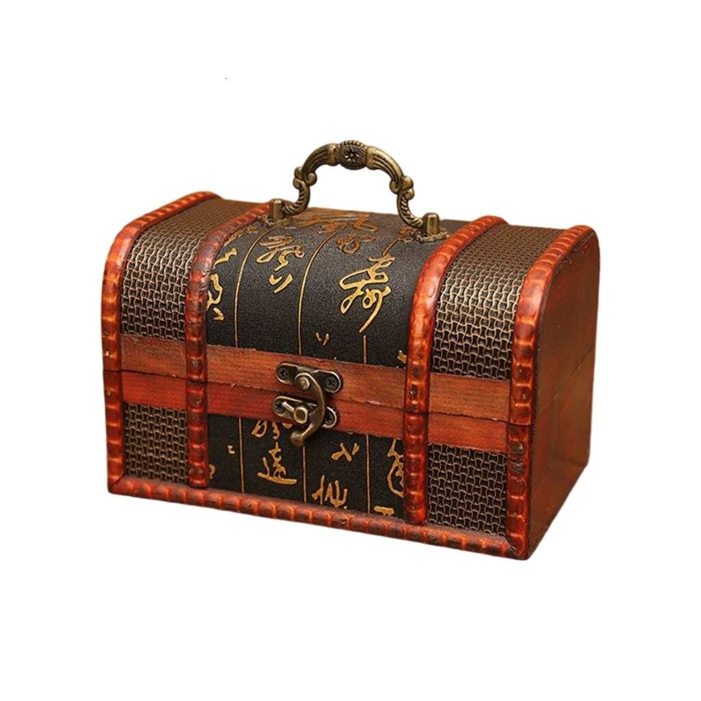 Детская шкатулка для хранения украшений из экологичного дуба, Маленький в китайском стиле