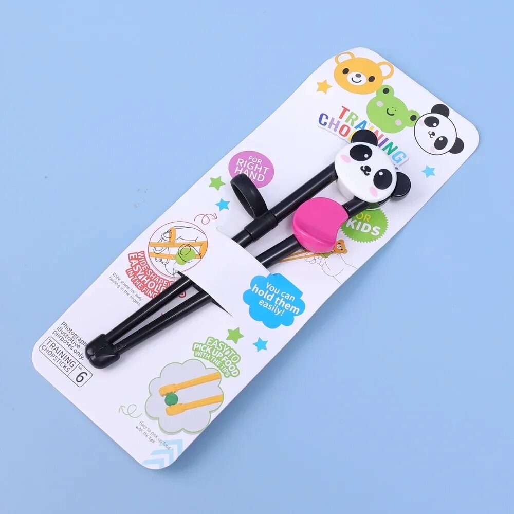 Детские обучающие палочки для еды Panda, цвет Panda-1pc, Материал-ABS+ Silicone
