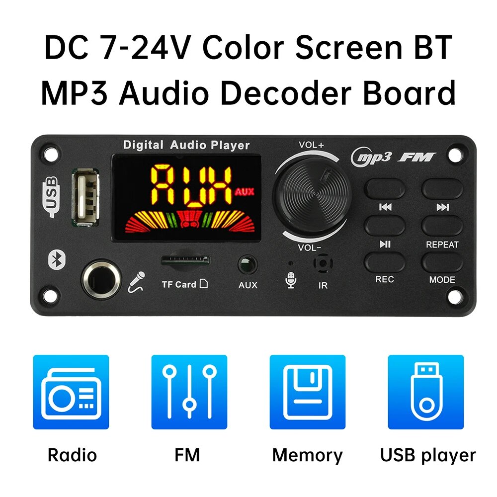 Аудиодекодер Bluetooth DC7-24V B — фото 1