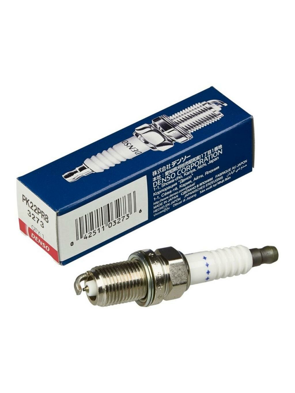 Свеча зажигания DENSO PK22PR8 платиновая Partner Husqvarna