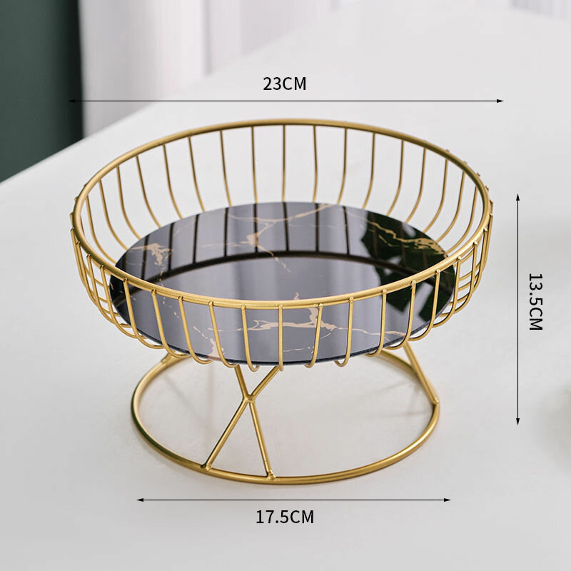 Европейский стиль легкой роскоши, фруктовая тарелка для гостиной, креативная домашняя корзина для фруктов, подставка для десертов и закусок для послеобеденного чая