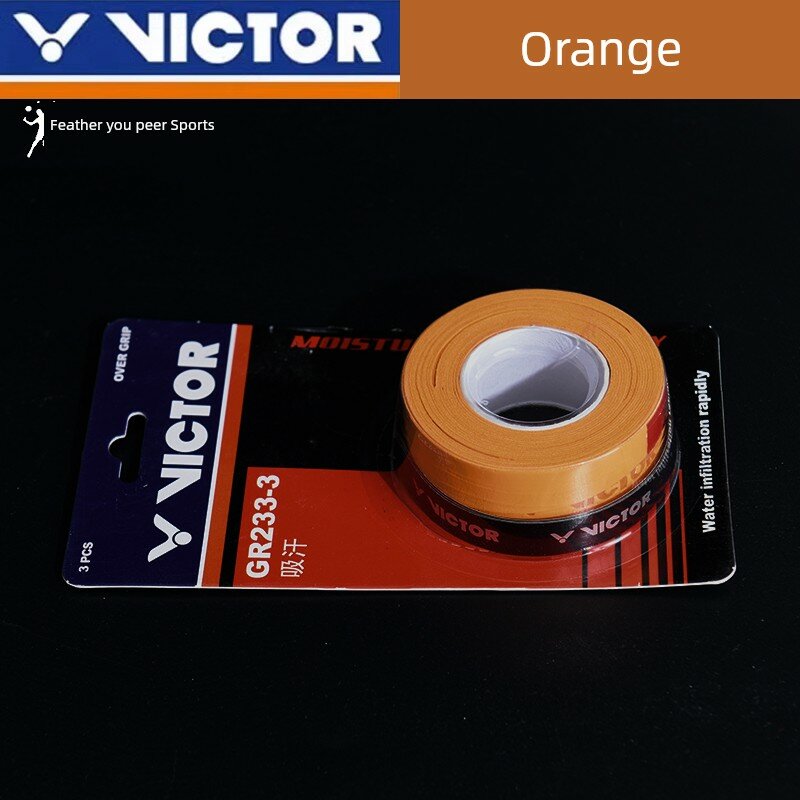 Аутентичная ракетка для бадминтона VICTOR Victory, резиновая теннисная ракетка, нескользящая, GR233-3 Victor,