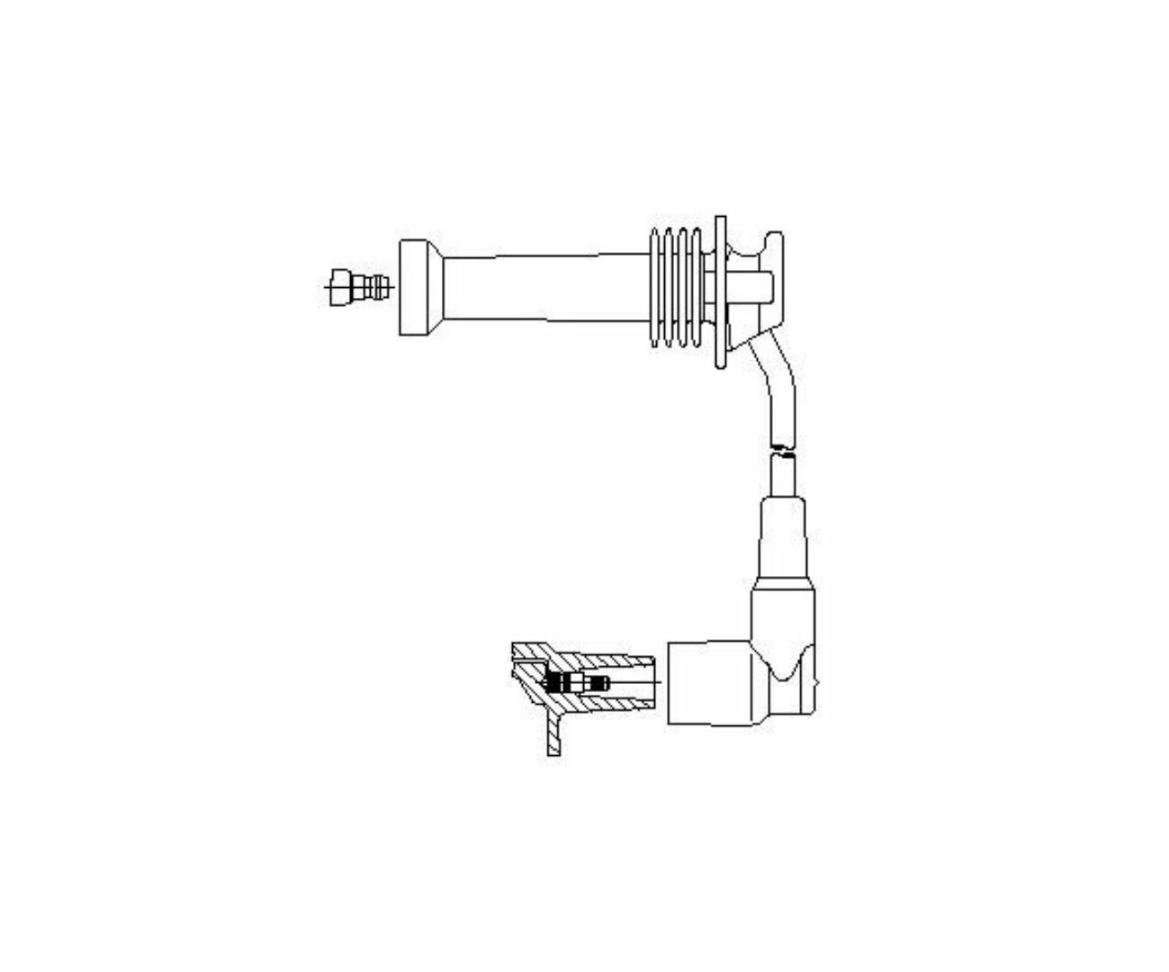 Провод зажигания Bremi 8A17/15, Ford Fiesta IV, V, Focus I, II, C-MAX 1.6 10.03-03.07, Fusion 1.4-1.6, Puma 1.4-1.7, Mazda 2 1.25-1.4 04.03-