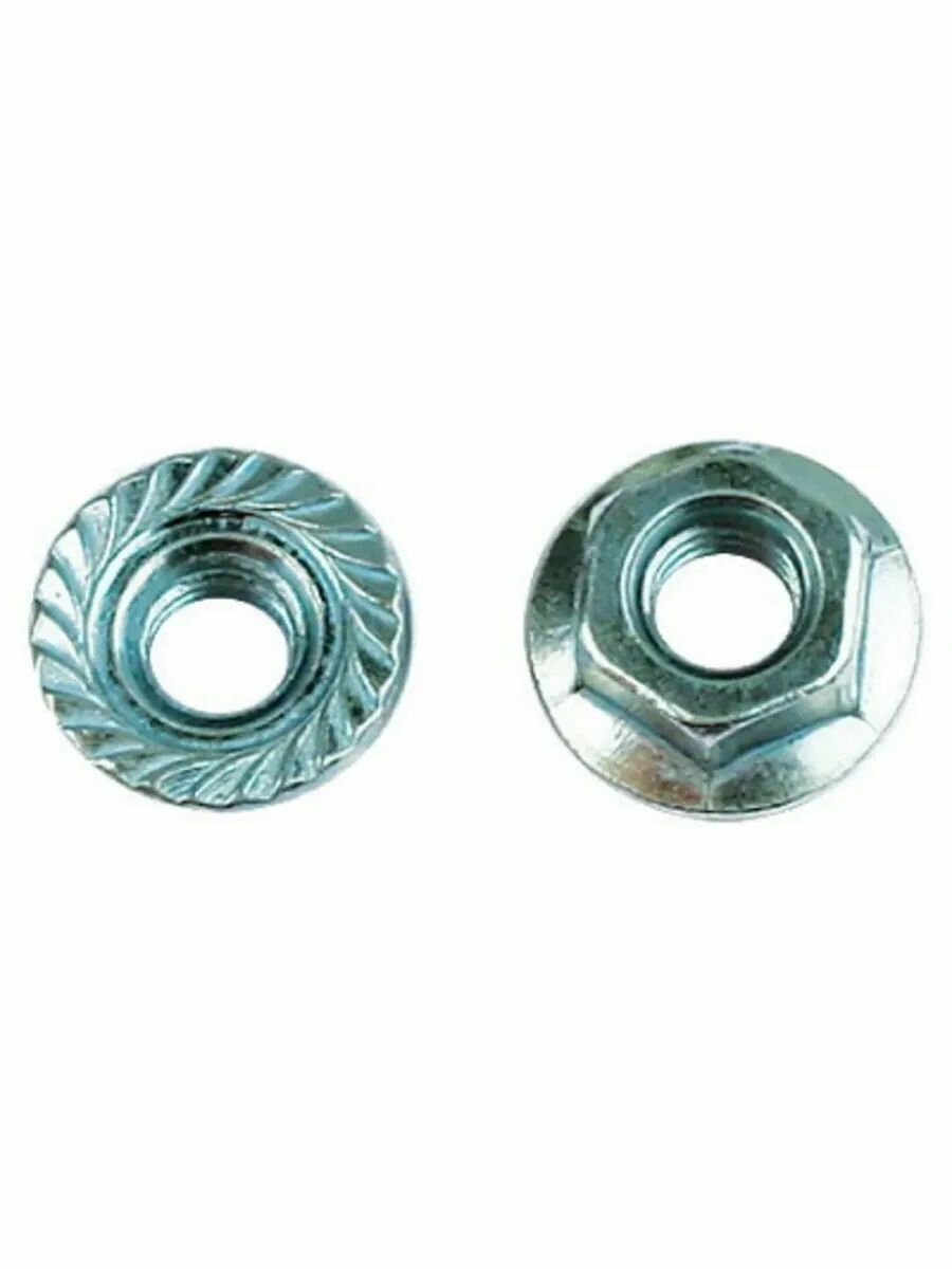 Гайка М6 с насечкой препятствующей откручиванию inox CM100600INOX