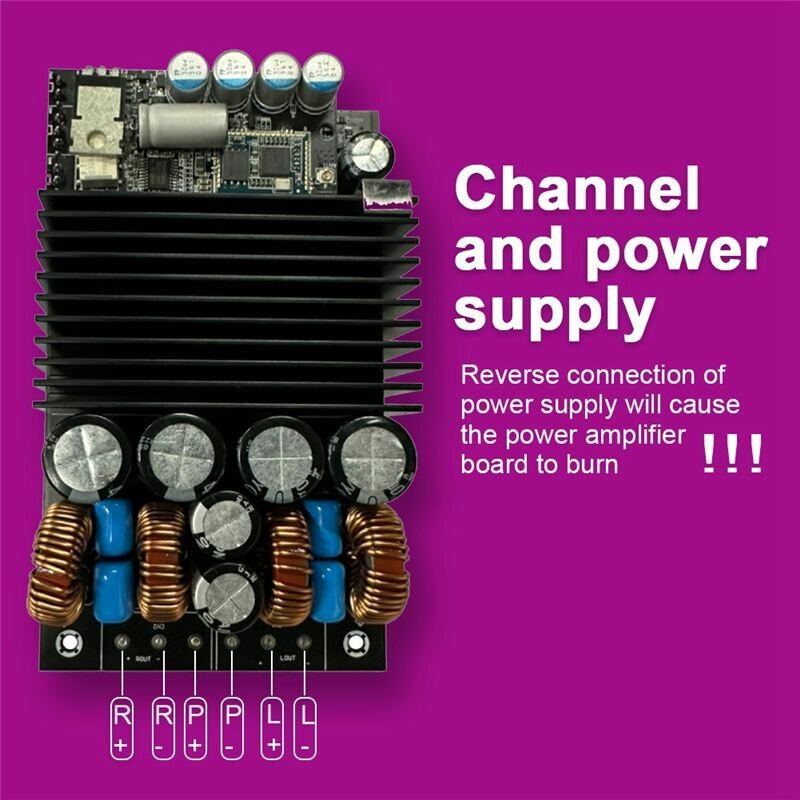 Модернизированная плата TPA3255 2.0 DC19-40V PBTL 600 Вт 315 + стерео класса D, цифровая усилителя высокой мощности HiFi (с)
