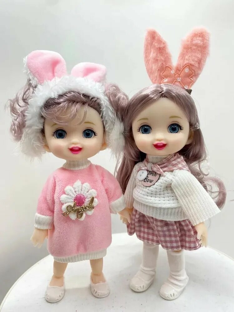 Кукла для девочки шарнирная набор игрушек 16 см
