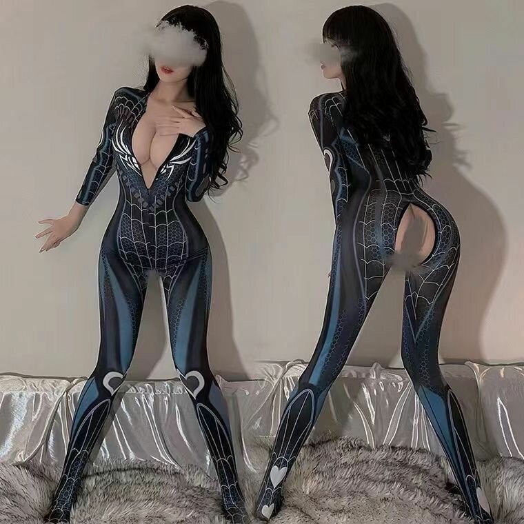 Обтягивающий боди Человека-паука, сексуальное нижнее белье Pure Desire, открытый крой, соблазнительный комплект для секса