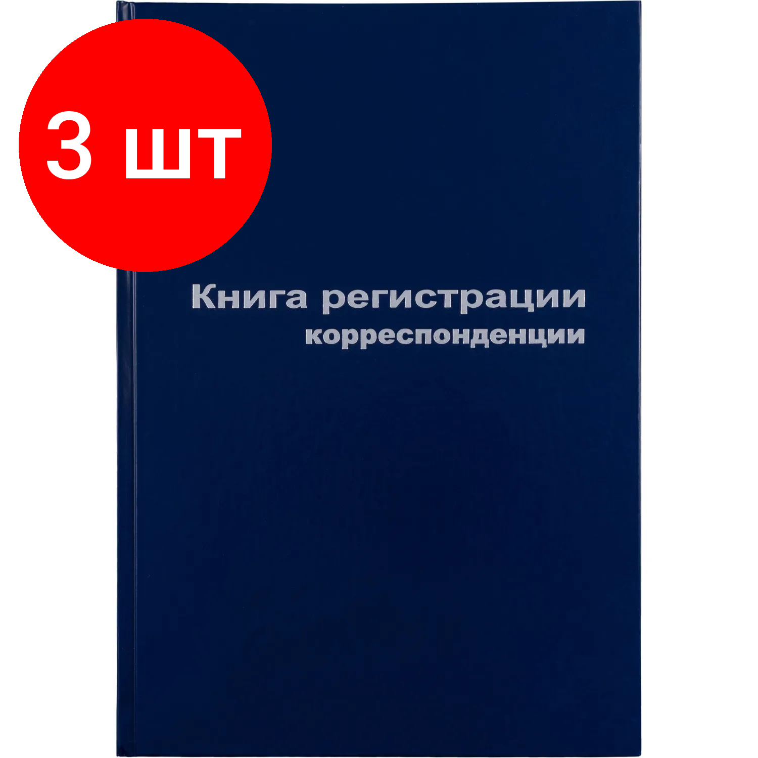 Комплект 3 штук, Книга регистр. корреспонден. А4 96л. обл. бумвинил