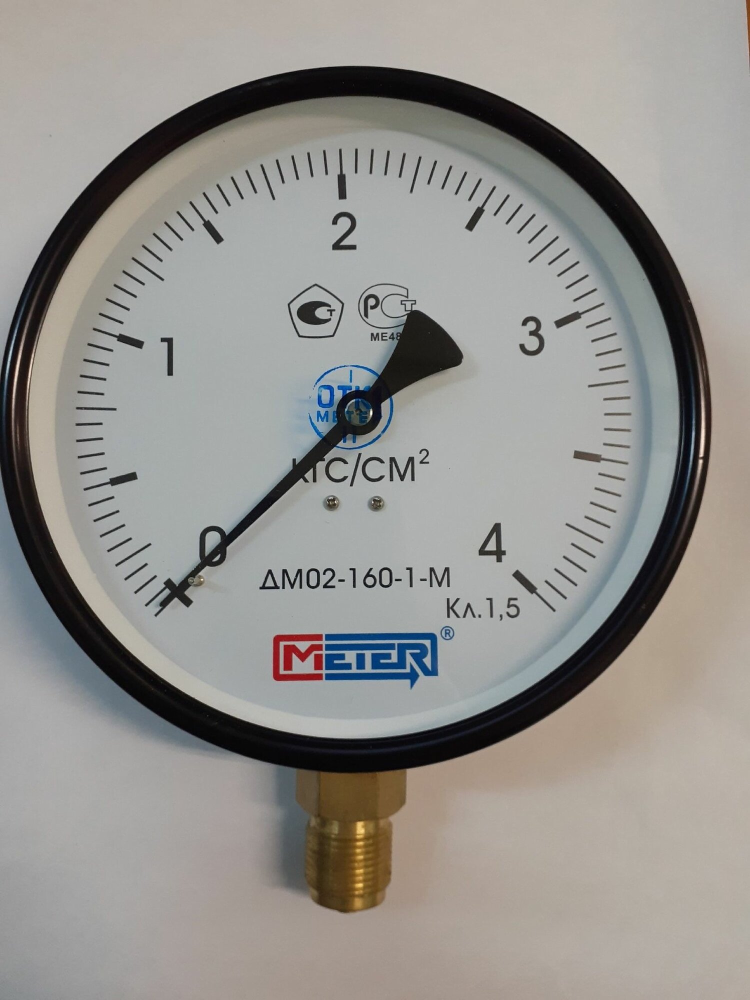 Манометр ДМ02-160-1-М - М20х1,5 - 0-4кгс/см2 Метер- 2011 г.