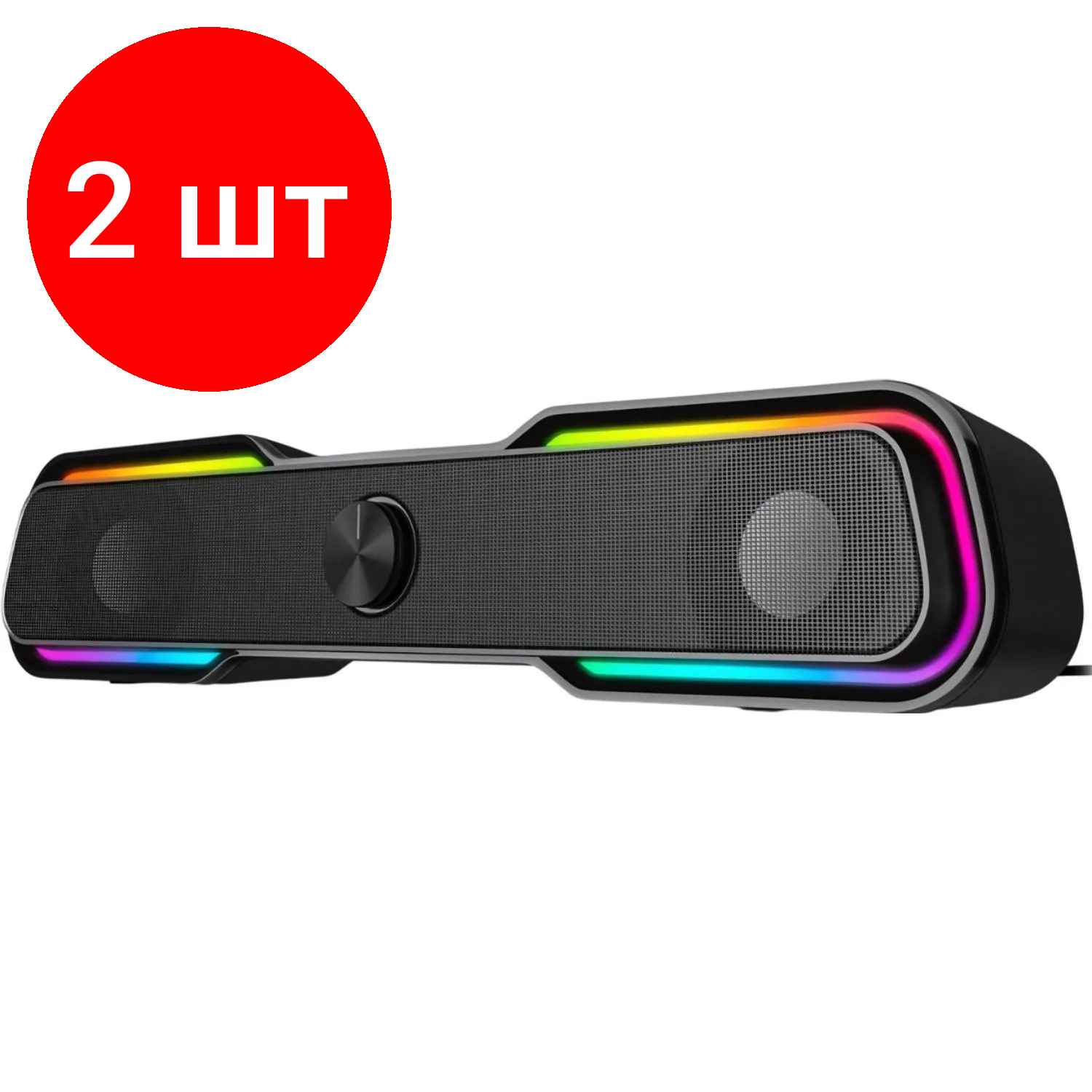 Комплект 2 штук, Колонки 2.0 Sven АС SVEN 450, черный, 10Вт, питание USB, BT (SV-020958)