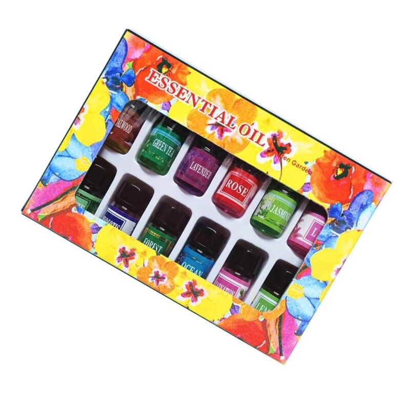 Набор ароматических эфирных масел для водорастворимой ароматерапии, 12 шт.