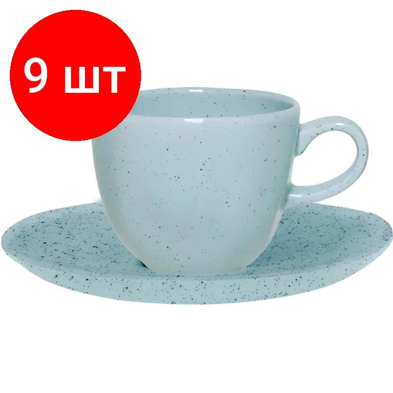 Комплект 9 штук, Чайная пара RYO BLUE BAY Oxford 077113, RA04-9507