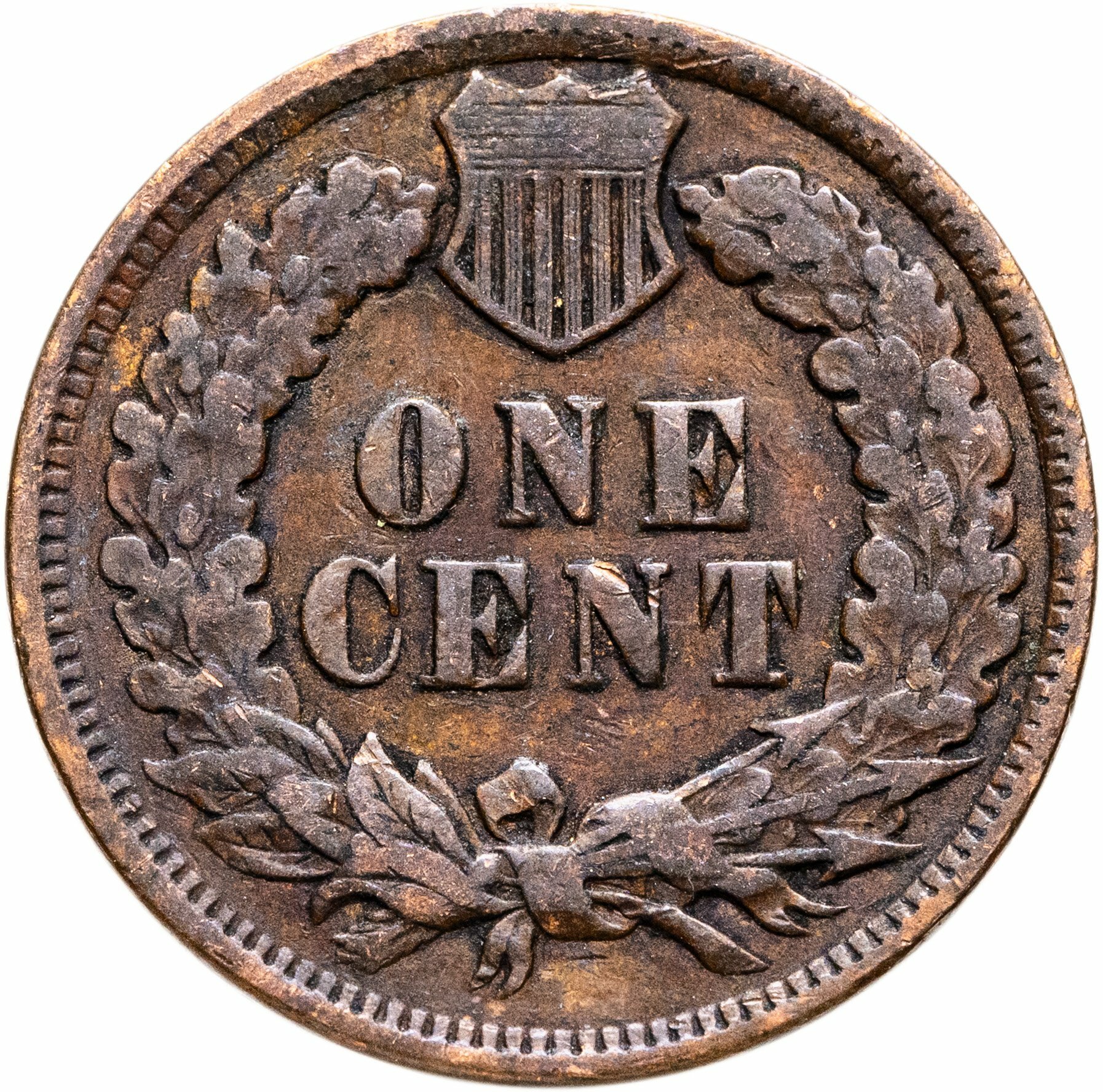 США 1 цент 1902 "Indian Head Cent", Бронза, в сохранности VF-XF