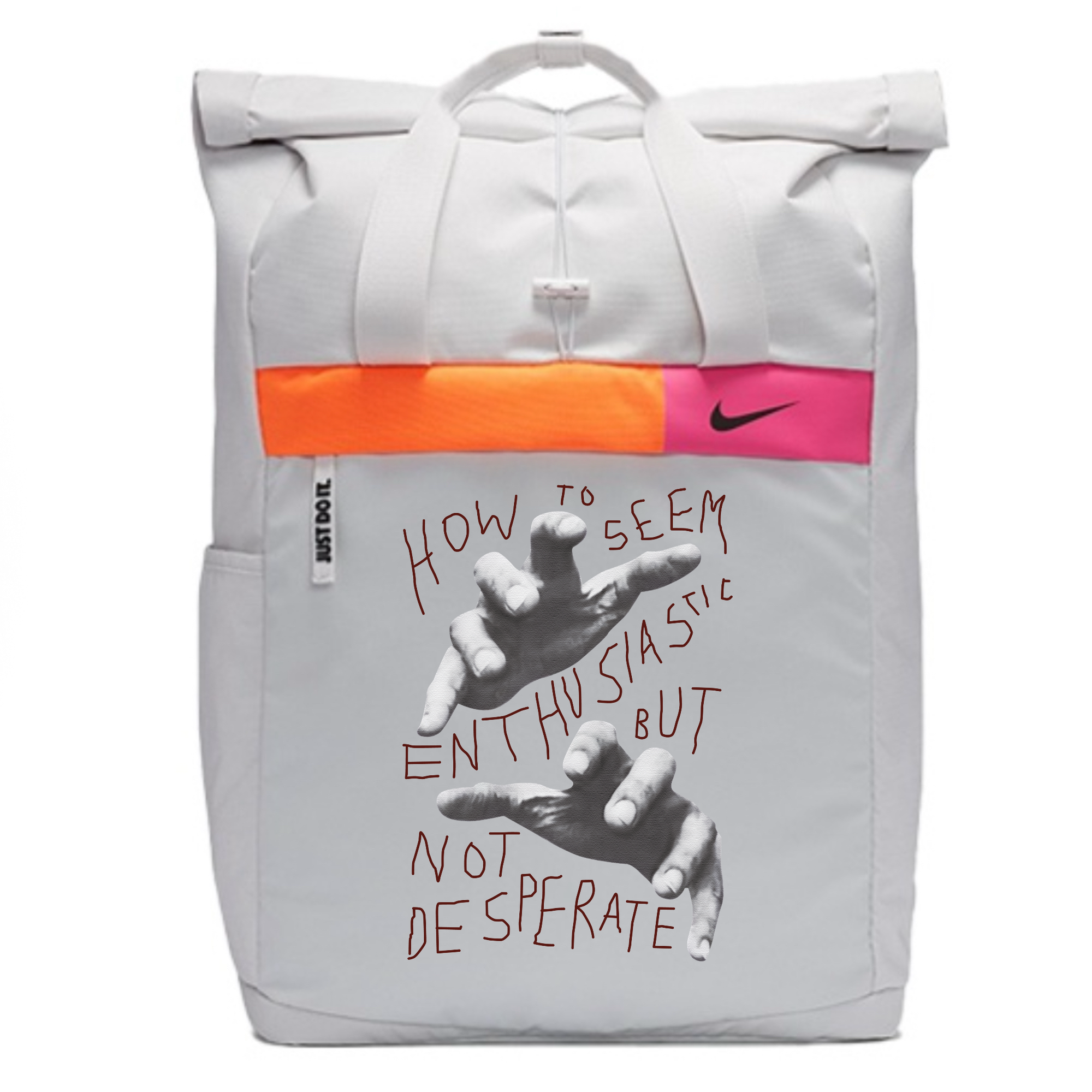 Рюкзак унисекс Nike Fabric Backpack Light Silver Gray