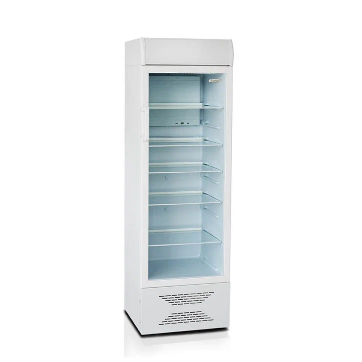 Холодильник-витрина Бирюса 310 P, белый, объем 310л, 438 кВт·ч/год, механическое управление