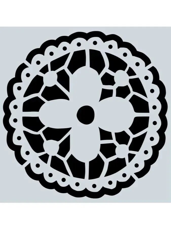 Красивый шаблон для полной резьбы по дереву с рисунком Мандалай, вспомогательный инструмент для настенной росписи и раскрашивания