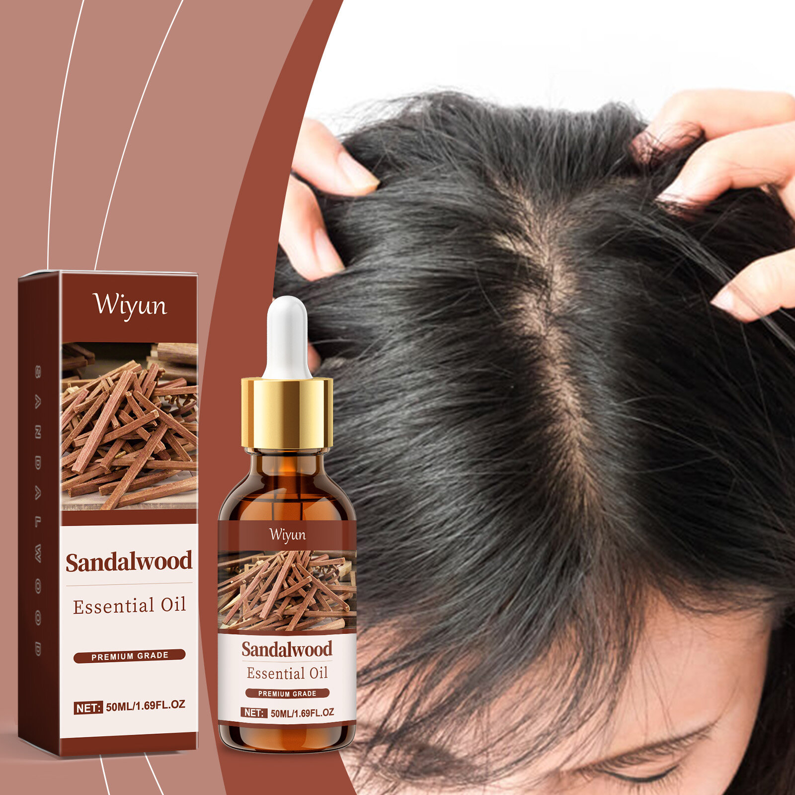 Эфирное масло для ухода за сандаловым деревом, увлажняющее, питательное, для волос, смягчающее, для лица и всего тела