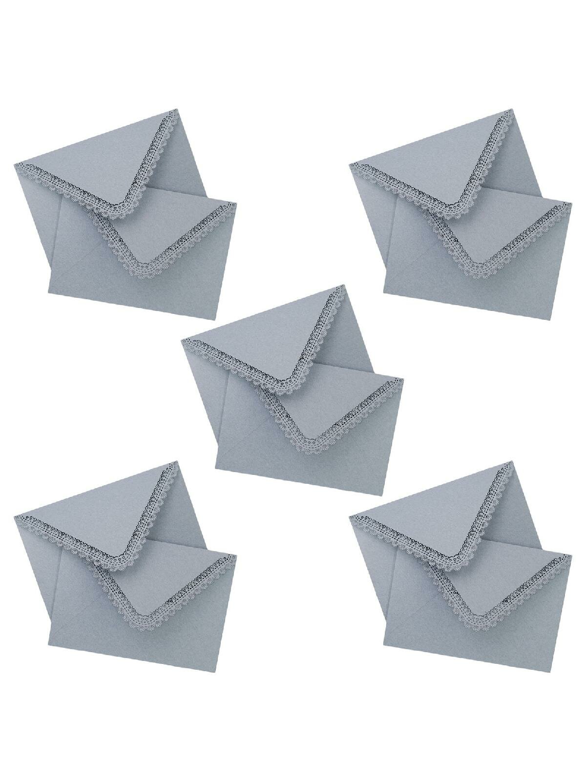 10x кружевных конвертов Маленькие пригласительные бумажные конверты Подарочные конверты