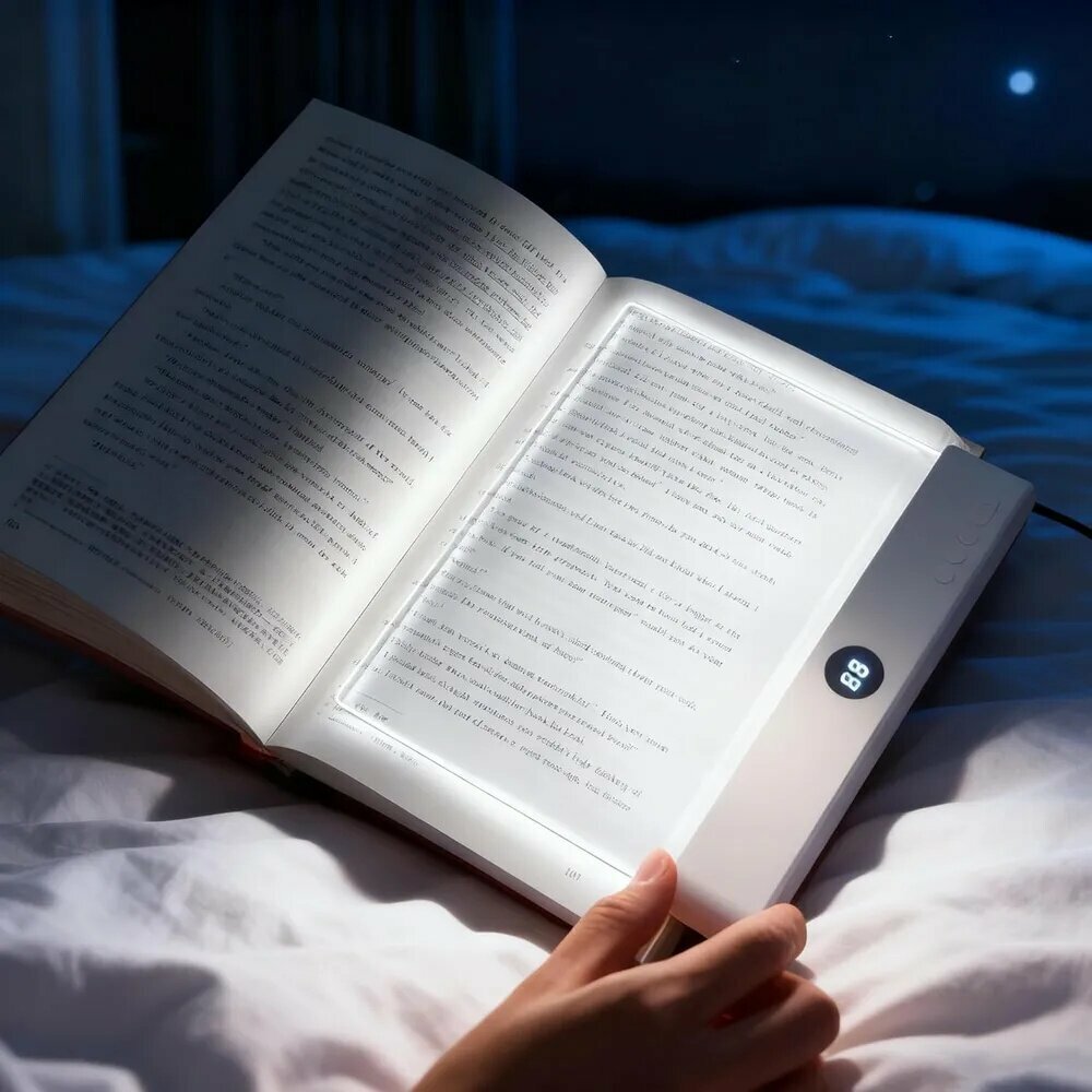 Электронная книга с LED подсветкой и цифровым дисплеем 88 для чтения в темноте, переносная, для дома и путешествий