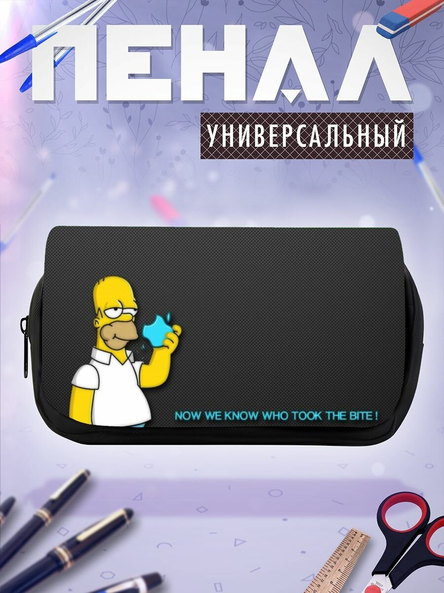 Школьный пенал мультфильм желтый