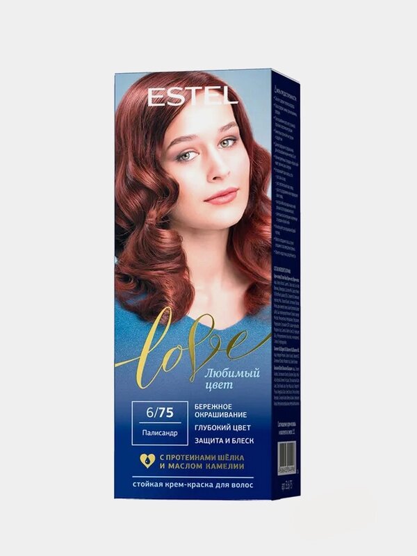 Стойкая крем-краска для волос ESTEL LOVE "Палисандр", 6/75