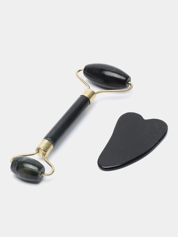 Подарочный набор: массажный роллер и скребок гуаша