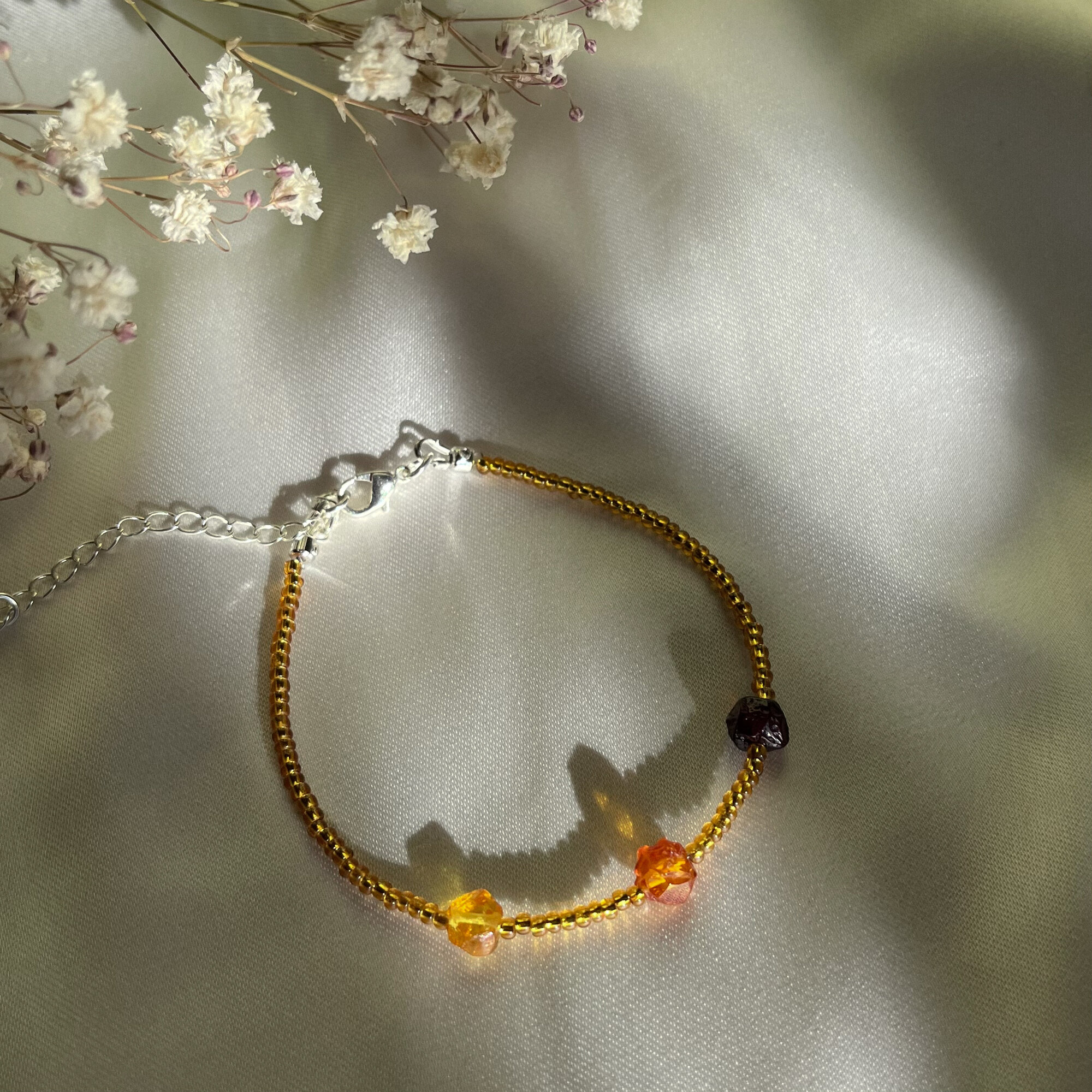 Браслет, янтарь