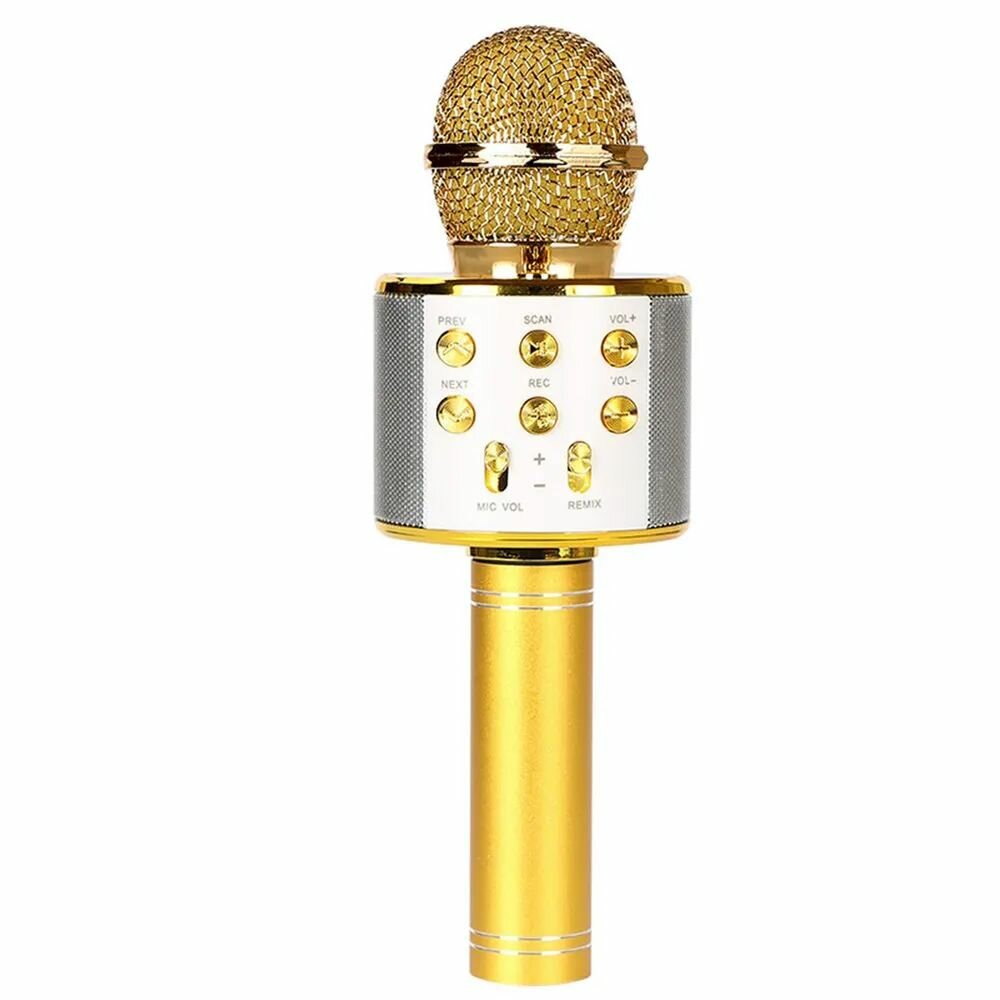 Микрофон, золотой