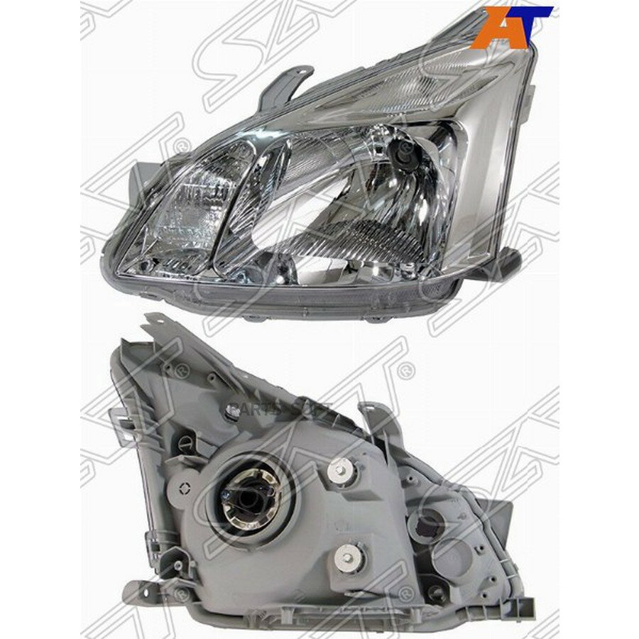 Фара Toyota Premio 01-04 (Слева/ Галоген/ Ручная регулировка) от официального дистрибьютора, SAT, артикул ST20426L