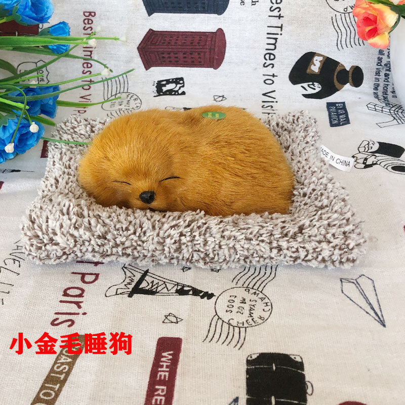 Бамбуковый уголь, маленький спящий собачка, имитация лая, серый коврик, бамбуковый уголь, собачья шерсть, ремесло, очистка воздуха, автомобильный украшение, подарок