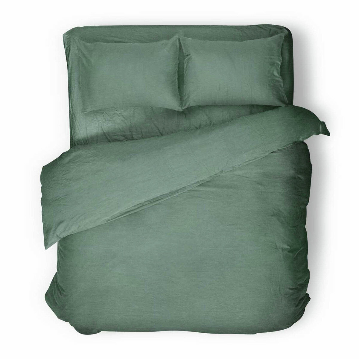 Простыня Verossa Melange Emerald, 220 х 240см