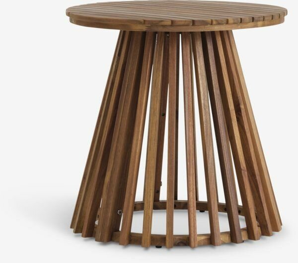 Садовый стол из древесины твердых пород Jysk KRAGEVIG , цвет коричневый 50 x 50 см