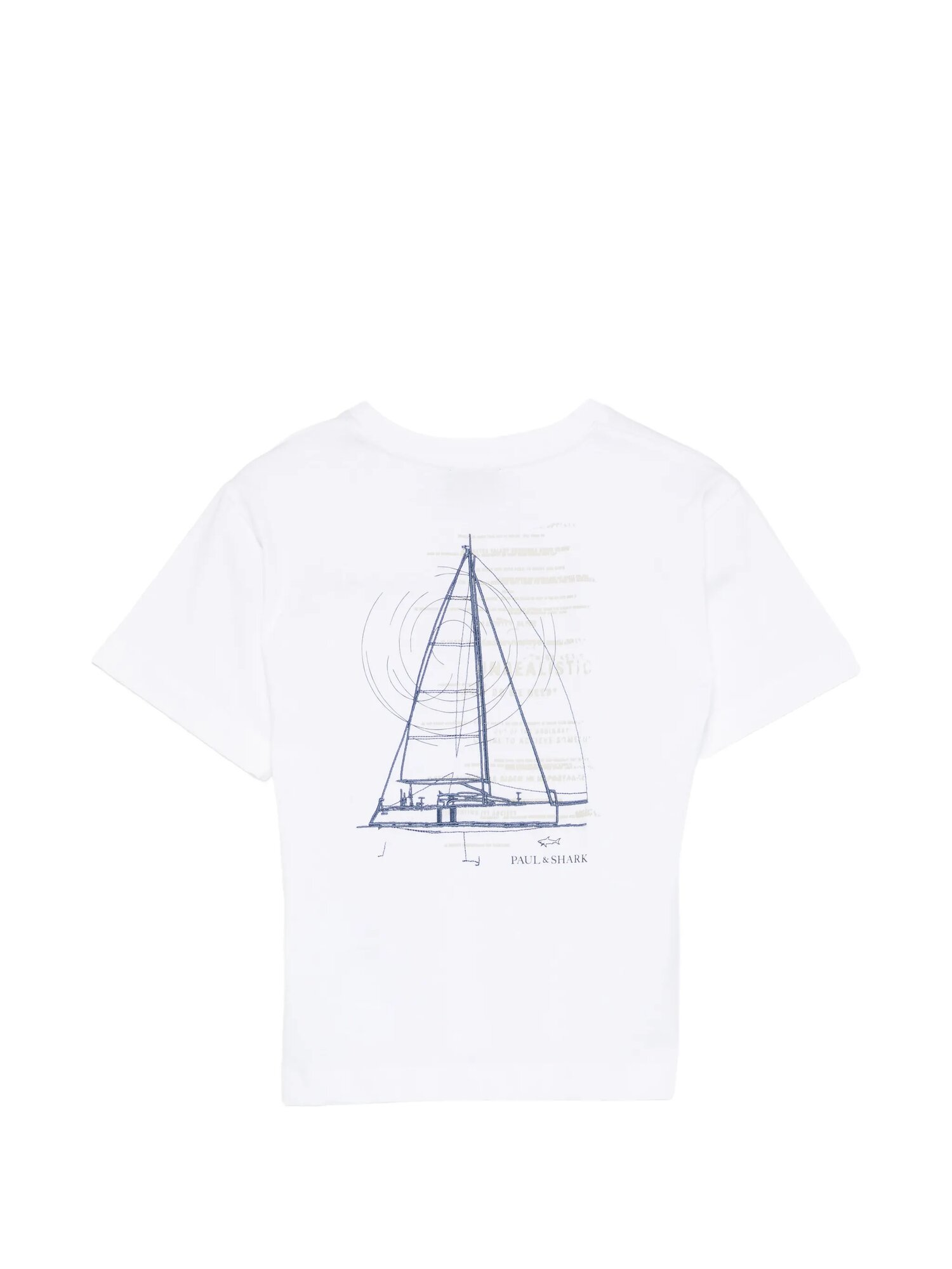 Футболка Paul & Shark Cotton T-shirt, размер 10 лет, белый — фото 1