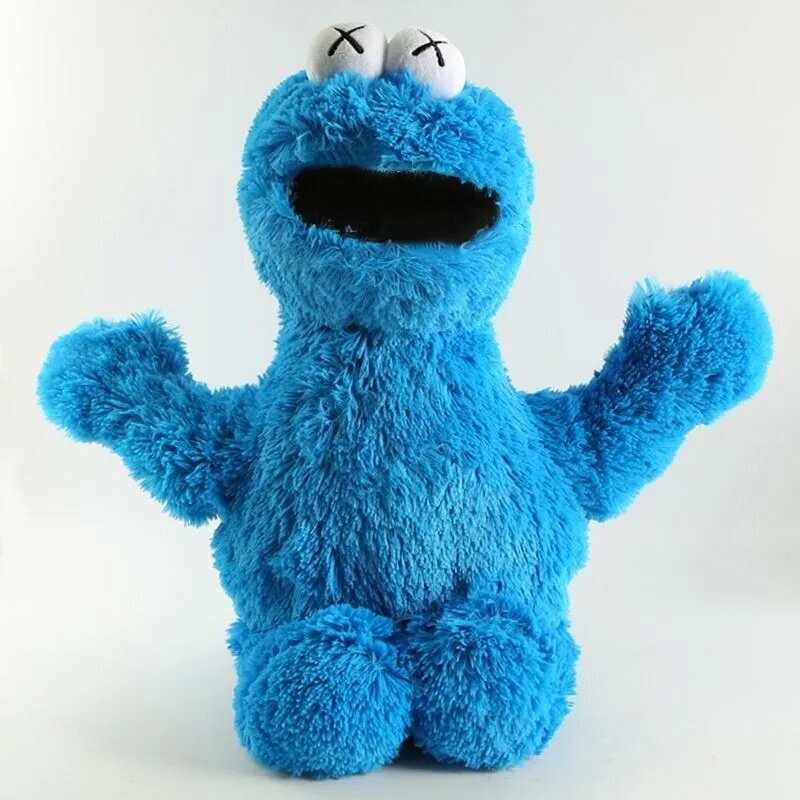 Игрушка Soft Toys Doll KAWS Street Gift с наполнителем, Элмо и Печенье Монстр.