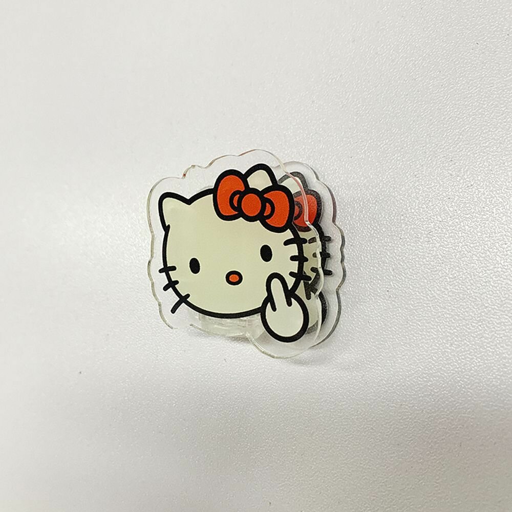 Пенал Kitty Cat Ins, для девочек, двухсторонний, полипропиленовый, на шнурке