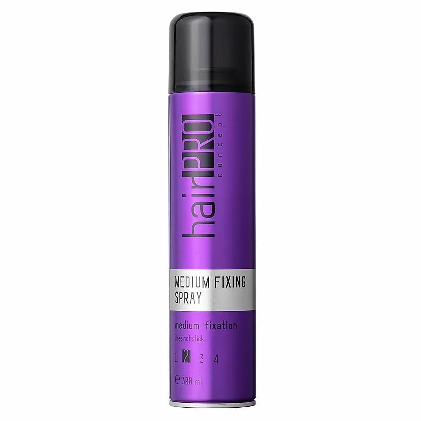 HAIR PRO CONCEPT Лак для волос Средней фиксации Medium Fixing Spray, 300 мл