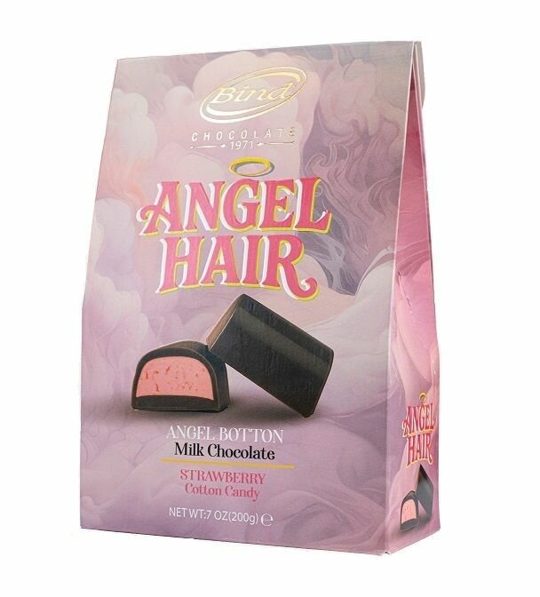 Конфеты BIND ANGEL HAIR молочный шоколад с Турецкой сладкой ватой Пишмание 200г