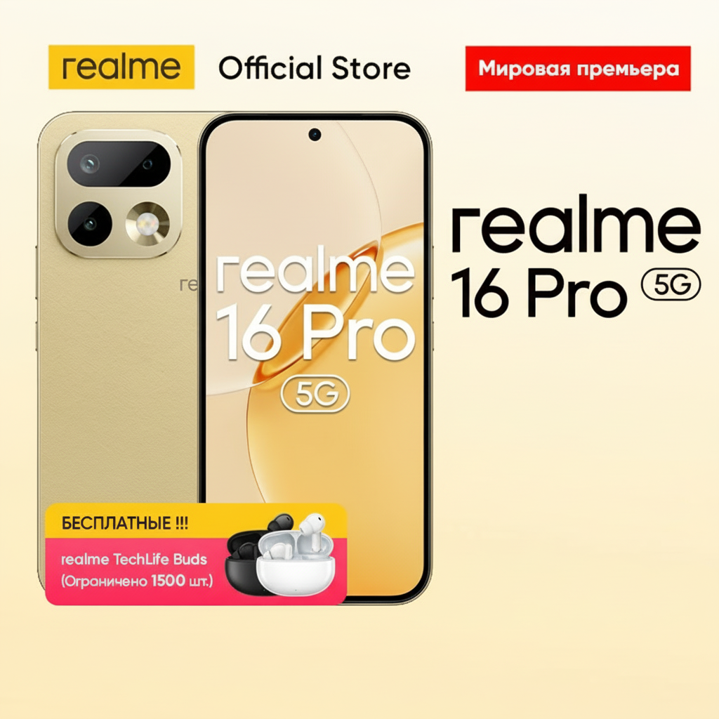 Смартфон Realme 16 Pro 5G, 12/512ГБ