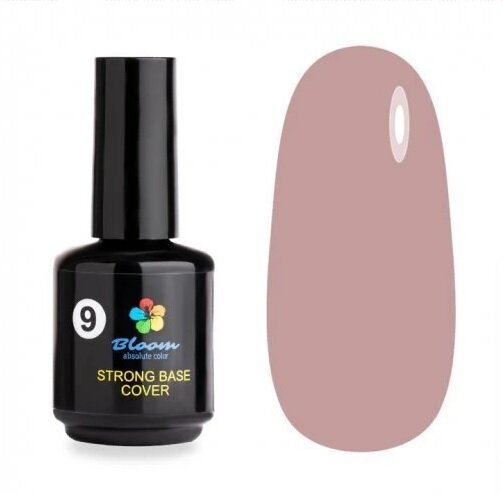 База Strong жесткая №9 Чайная роза 15 мл Bloom камуфлирующая